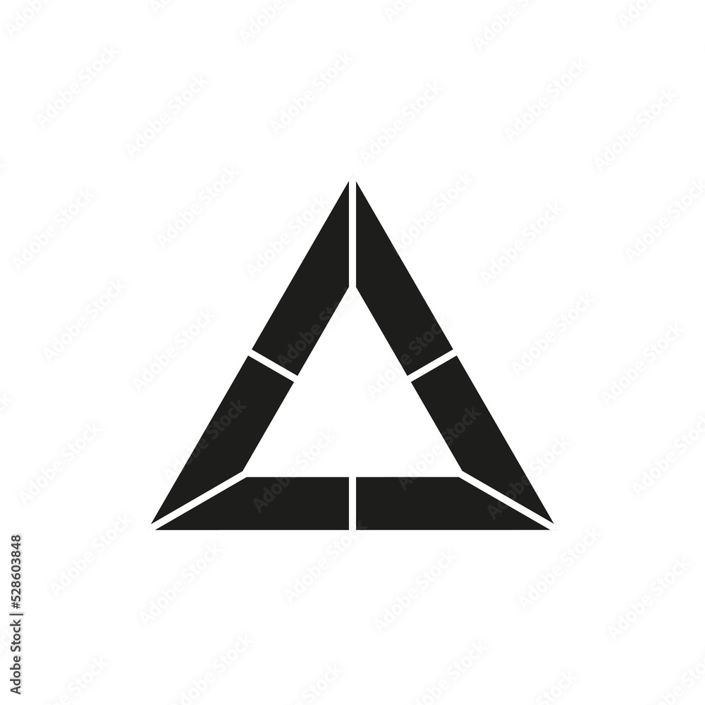 triangle icon. Shape background. Vector graphic design. Construction ...