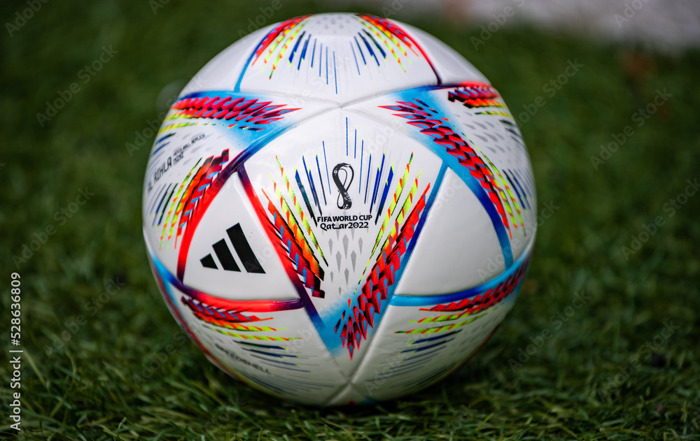 September 3, 2022, Doha, Qatar. The official ball of the FIFA World Cup ...