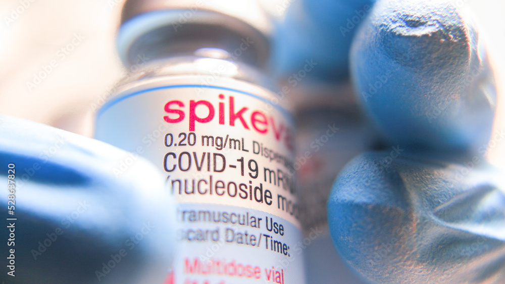 Thailand – SEPTEMBER 5. 2022: Closeup of biontech pfizer and moderna ...