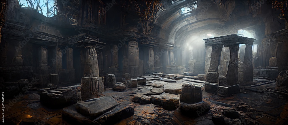 Broken Ancient Temples