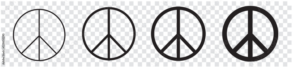 Peace sign no war illustration vector Stock Vector | Adobe Stock