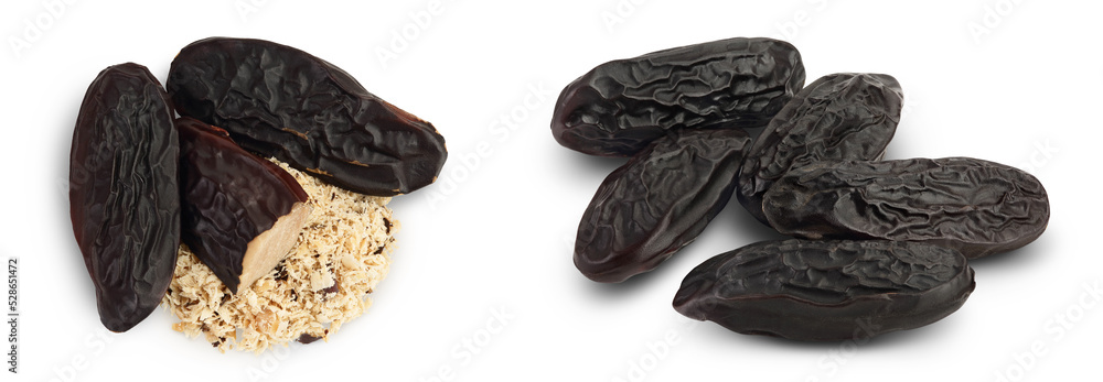 Tonka bean isolated on white background with full depth of field. Bean ...