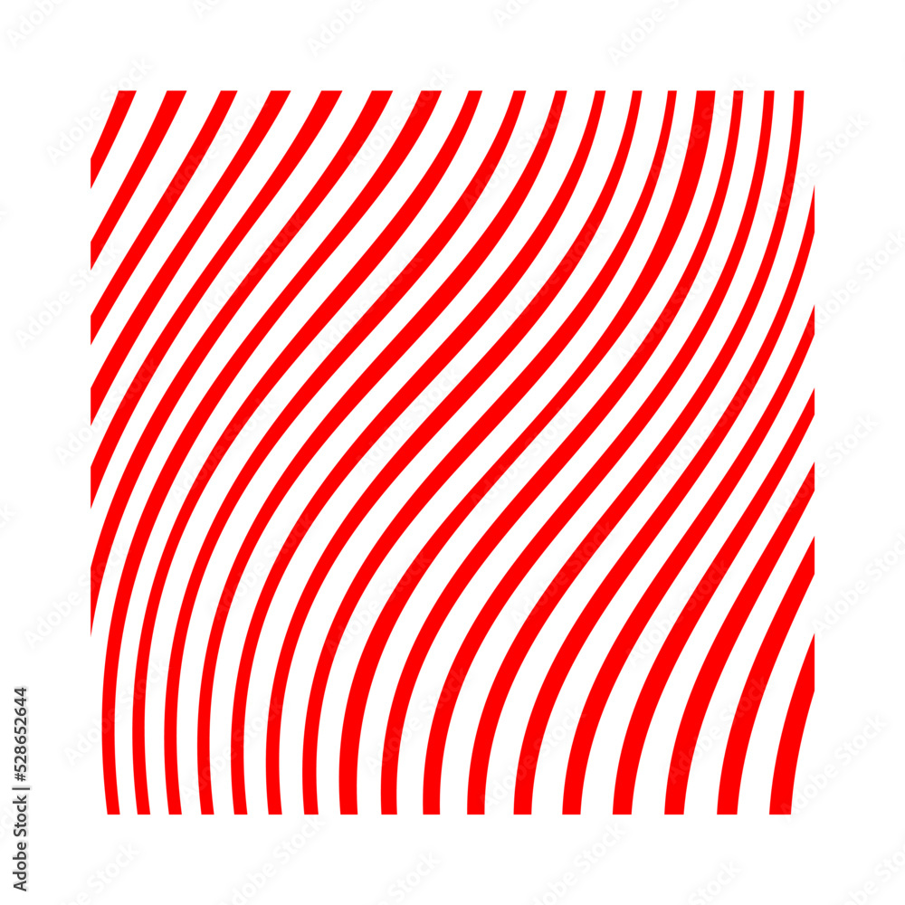 Abstract wavy background. Thin line on red stripe pattern white line ...