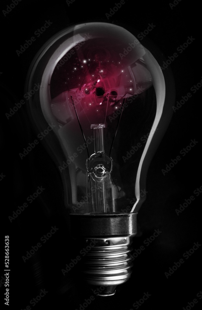 Glowing light bulb Stock Photo | Adobe Stock