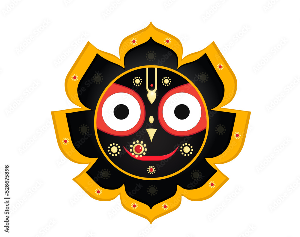Lord Jagannatha. Indian God of the Universe. Stock Vector | Adobe Stock