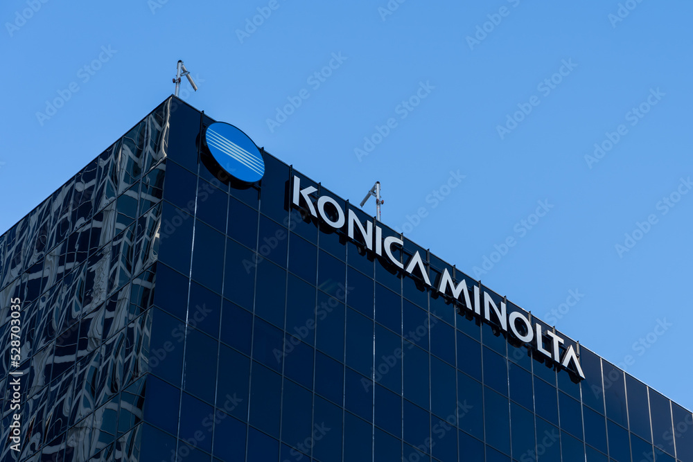 Los Angeles, CA, USA - July 5, 2022: Konica Minolta office building in ...