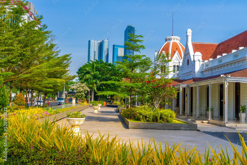 Surabaya Square (Alun-Alun) and Balai Pemuda Building (Youth Hall) are ...