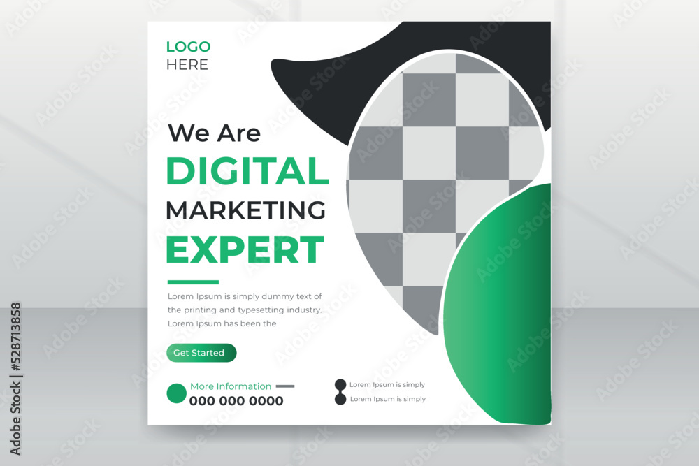 Professional modern Social square web banner for social media post ...