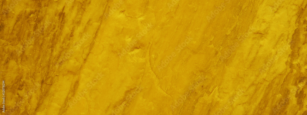 Abstract yellow colored quartz natural stone texture background banner ...