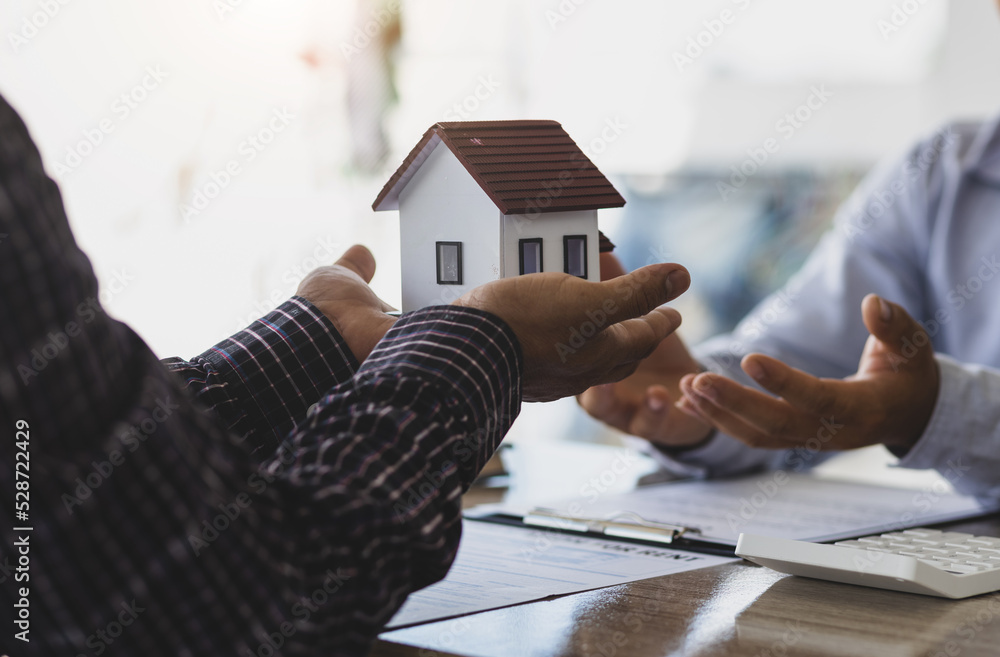 Real estate inheritance concept and contract agreement. The customer ...