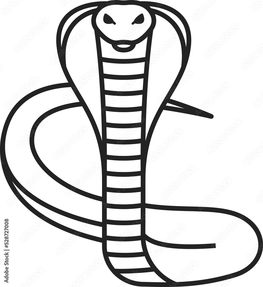 Egyptian cobra snake, ancient Egypt religion amulet Stock Illustration ...