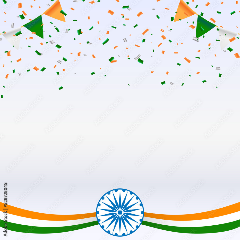 Indian Independence Day Happy Independence day of India. Vector banner ...