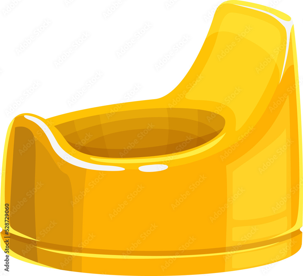 Potty baby toilet isolated pee pot plastic object Stock Illustration ...