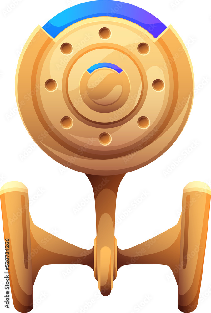 Cartoon galaxy space starship, flaming spaceship Stock Illustration ...