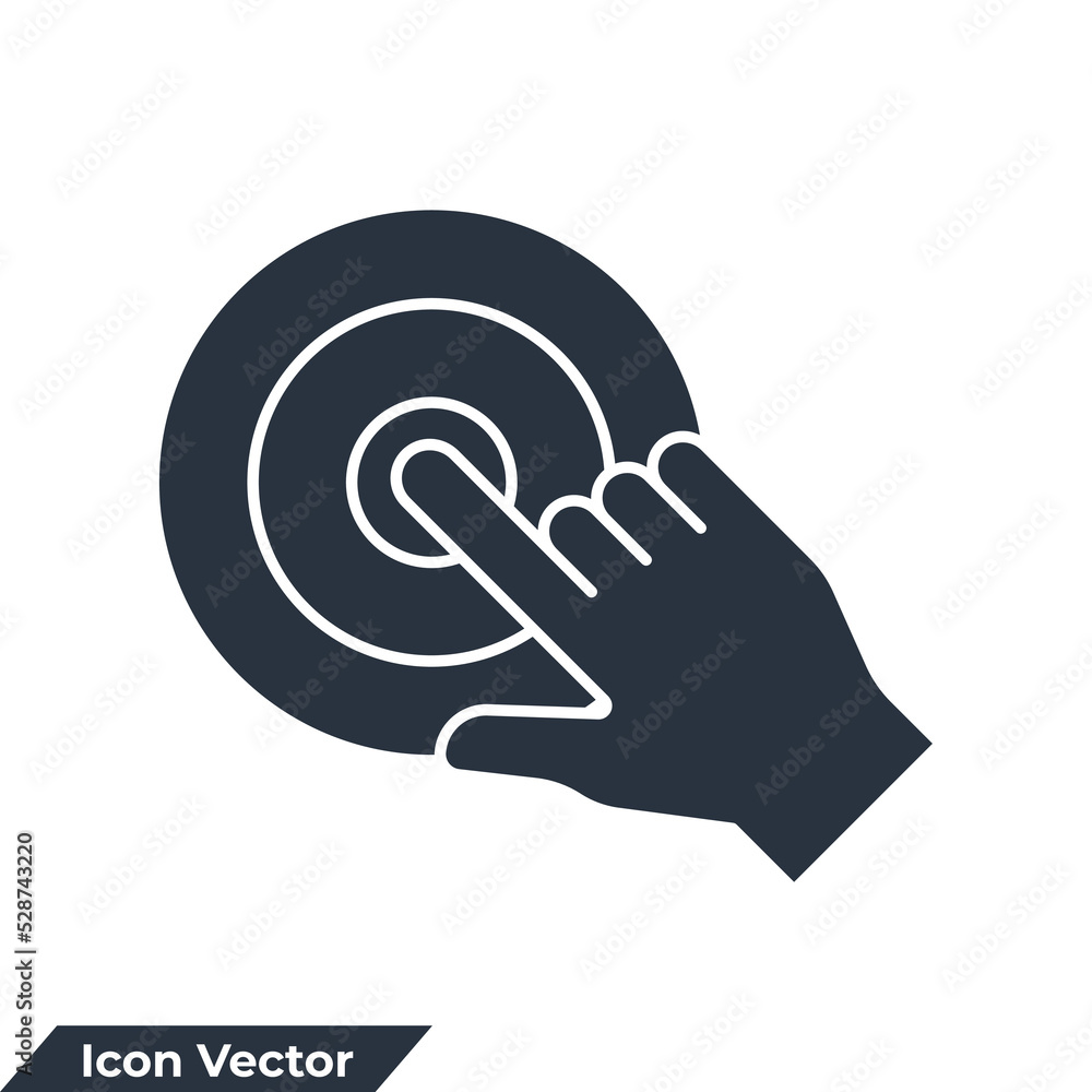 goal icon logo vector illustration. Target symbol template for graphic ...