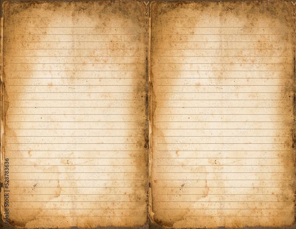 Lined double page old paper texture in letter size Stock Photo | Adobe ...