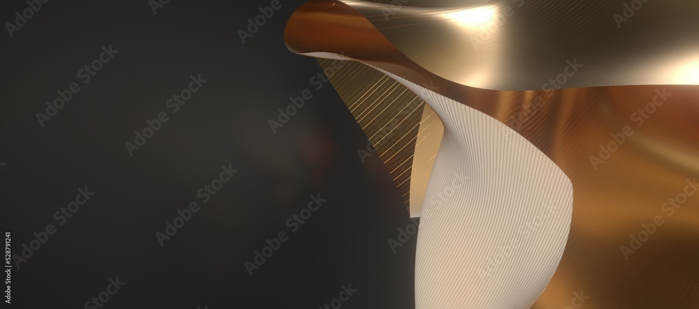 gold cloth, luxury smooth golden background, wave Stock Illustration ...