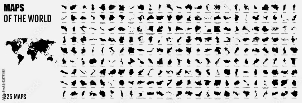 All 225 Complete Countries Map of the World Perfect Icons . A complete ...
