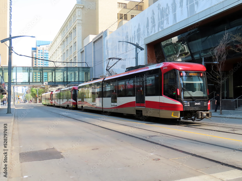 Fotka „Calgary, Alberta, Canada. Sep 5, 2022. A Public rapid transit ...