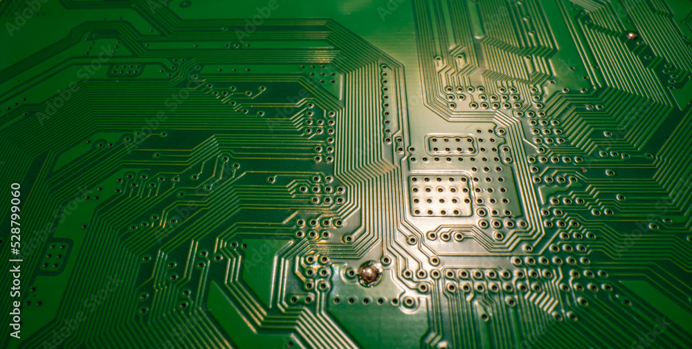 Semiconductors chip. Technology background. High tech electronic ...