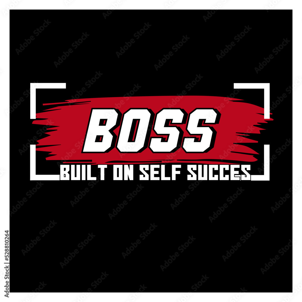 boss built on your self success Motivational and fitness and gym ...