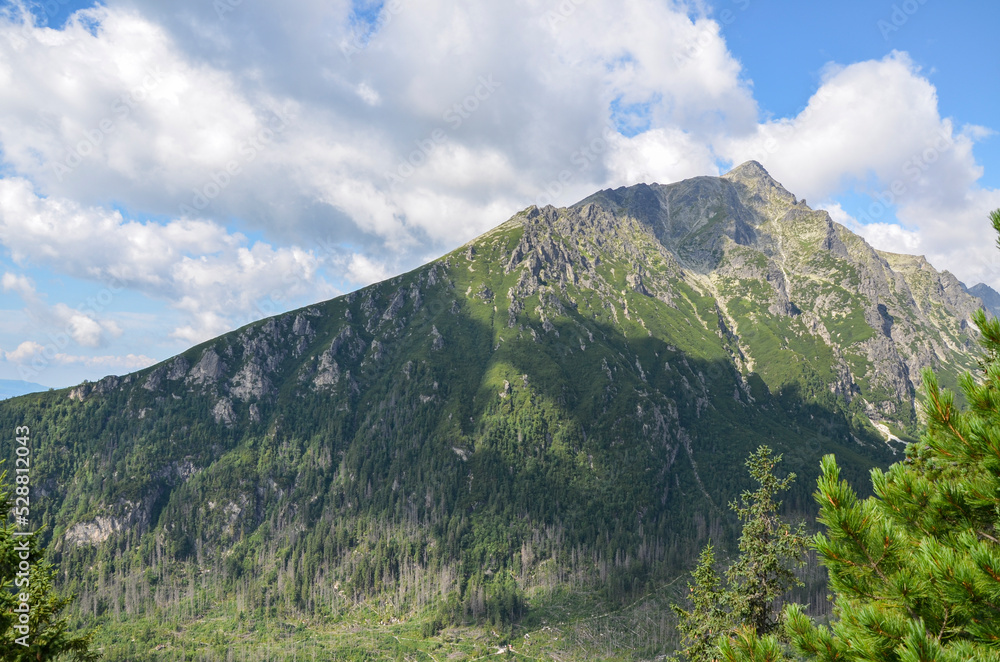One of the highest peaks in the High Tatras mountains - Slavkovsky stit ...