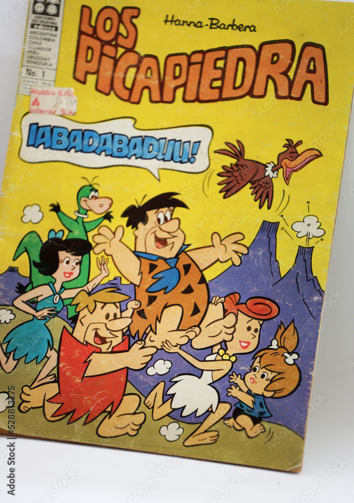 Old magazine of cartoons from the television series The Flintstones by ...