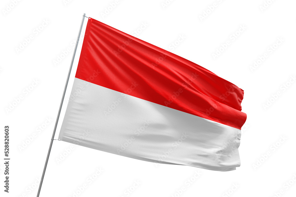 Transparent flag of indonesia Stock Illustration | Adobe Stock