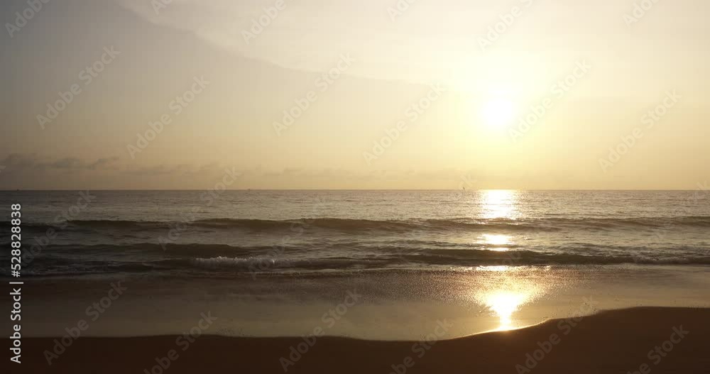 Nature video 4K ProRes HQ Dramatic sunset sky background tropical beach ...