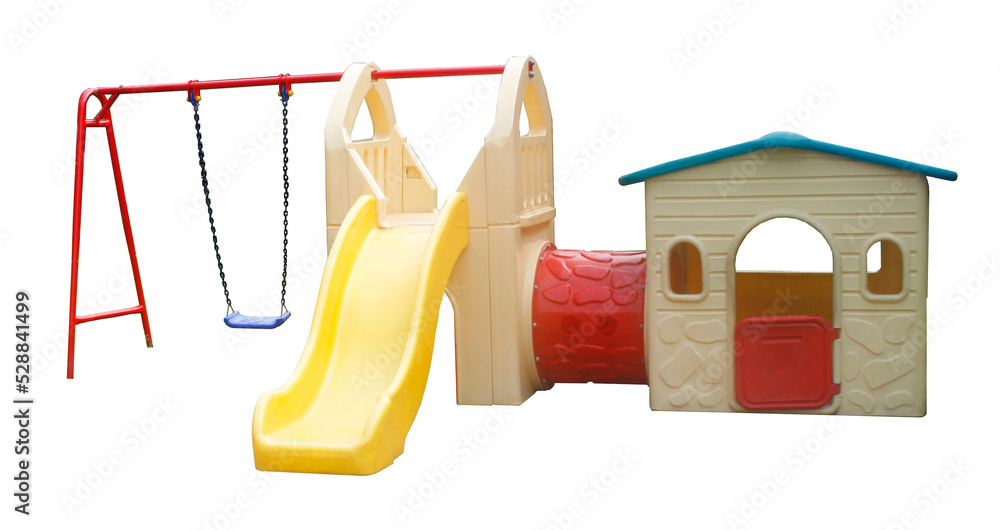 Colorful playground for children on transparent background png file ...