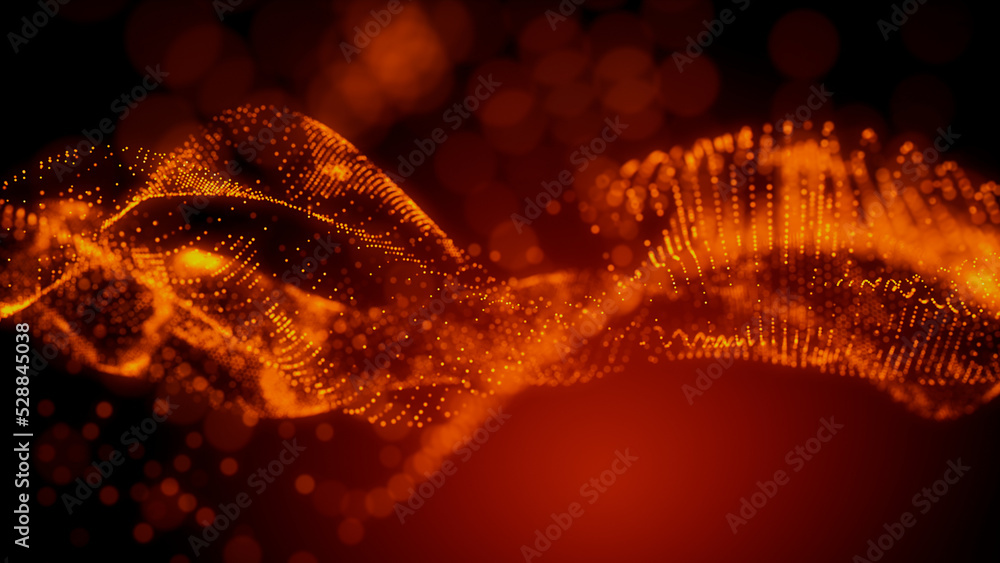 Abstract Medical Technology background. Orange, Innovation Medicine ...