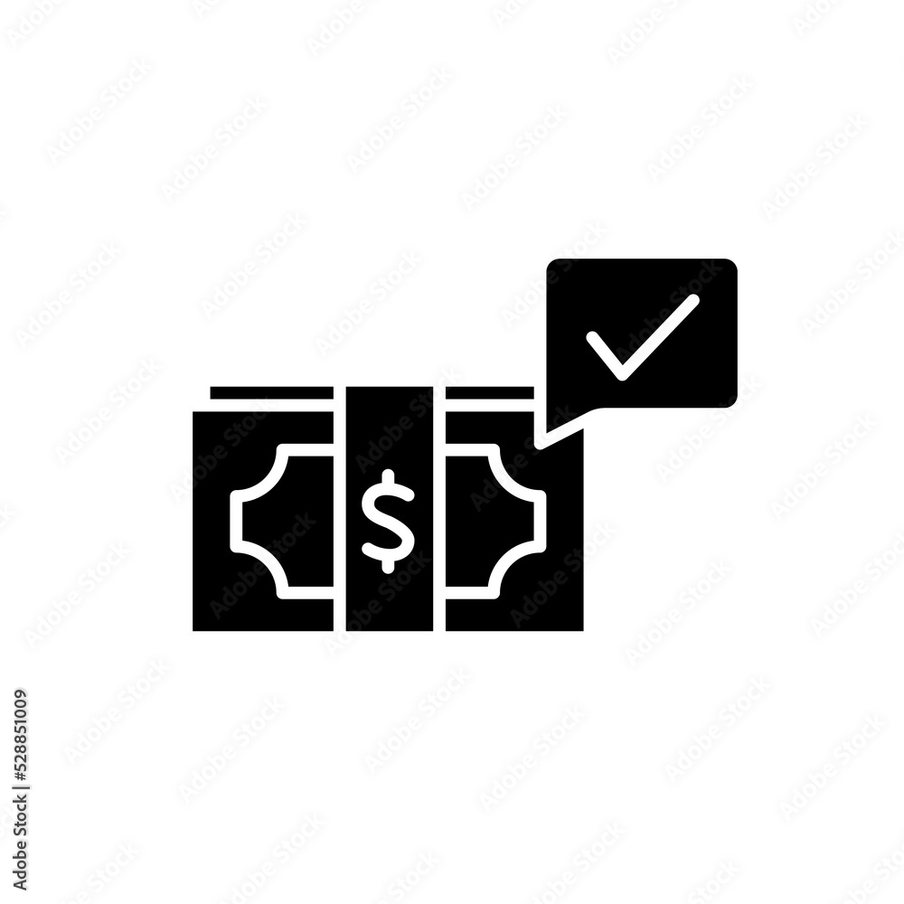 approved payment concept line icon. Simple element illustration ...
