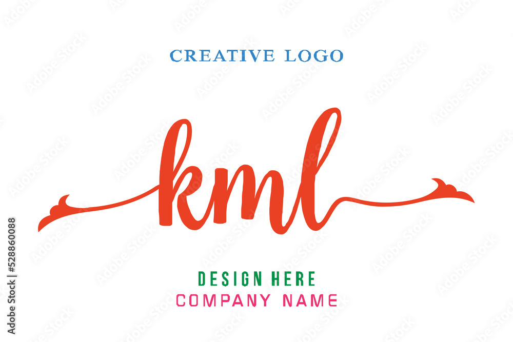 KML lettering, perfect for company logos, offices, campuses, schools ...