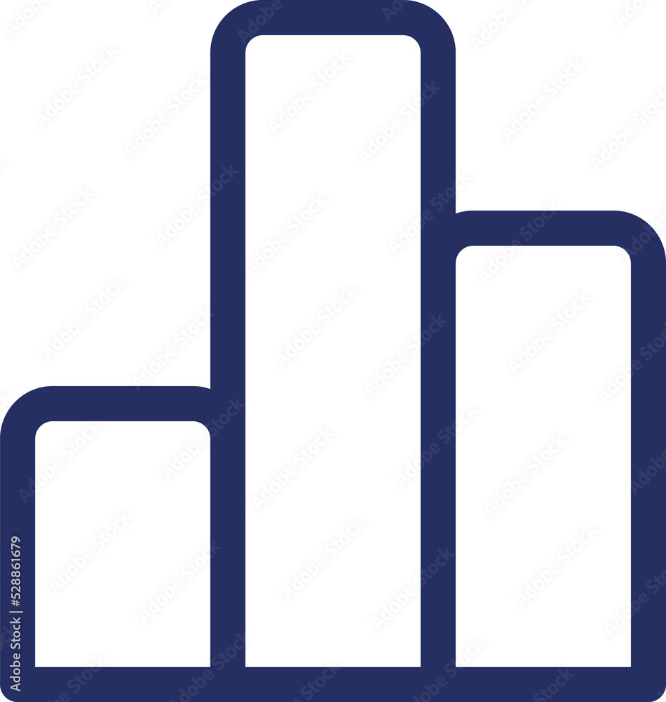 Column graph pixel perfect linear ui icon. Bar chart. Math lesson. Data visualization. GUI, UX ...