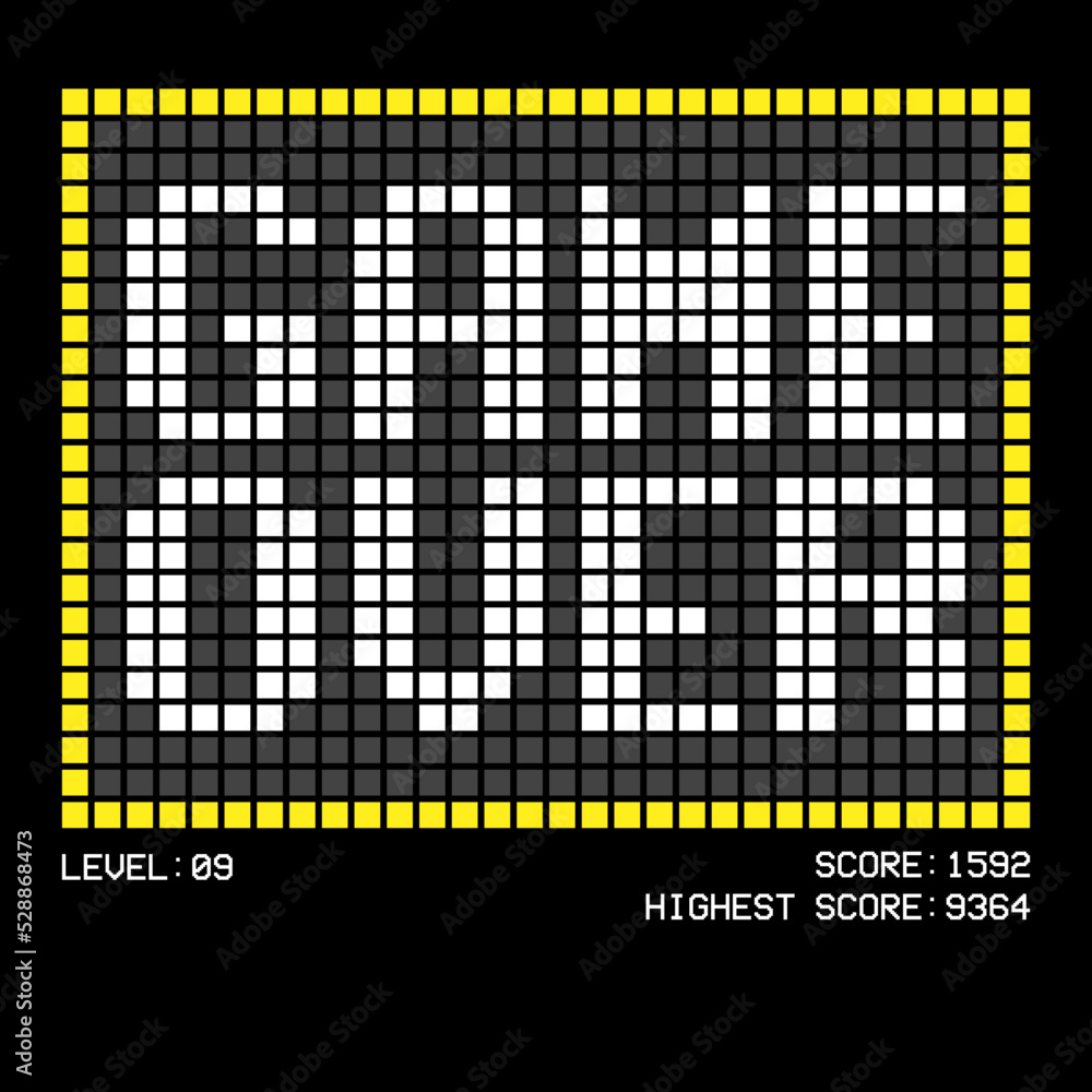 Game over typography for print t shirt. Vector illustration. Stock ...
