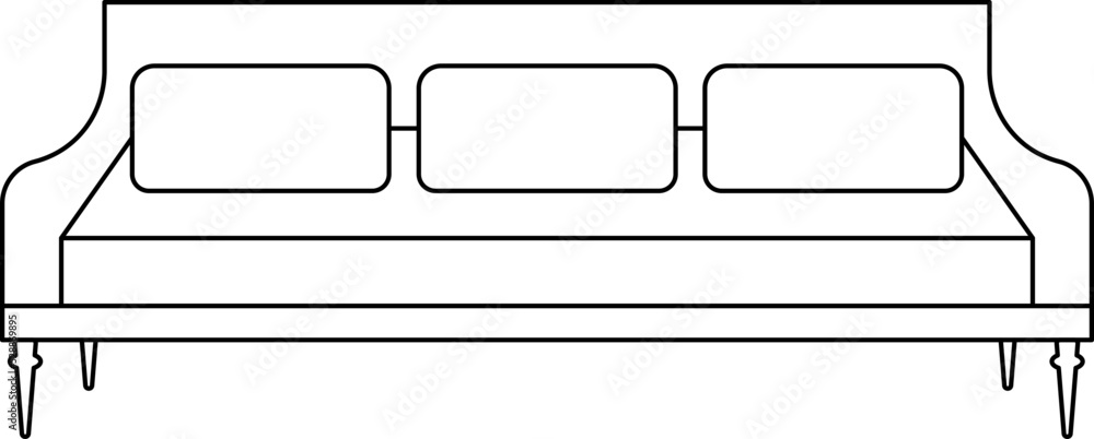 couch vector graphic design isolated on transparent background Stock ...