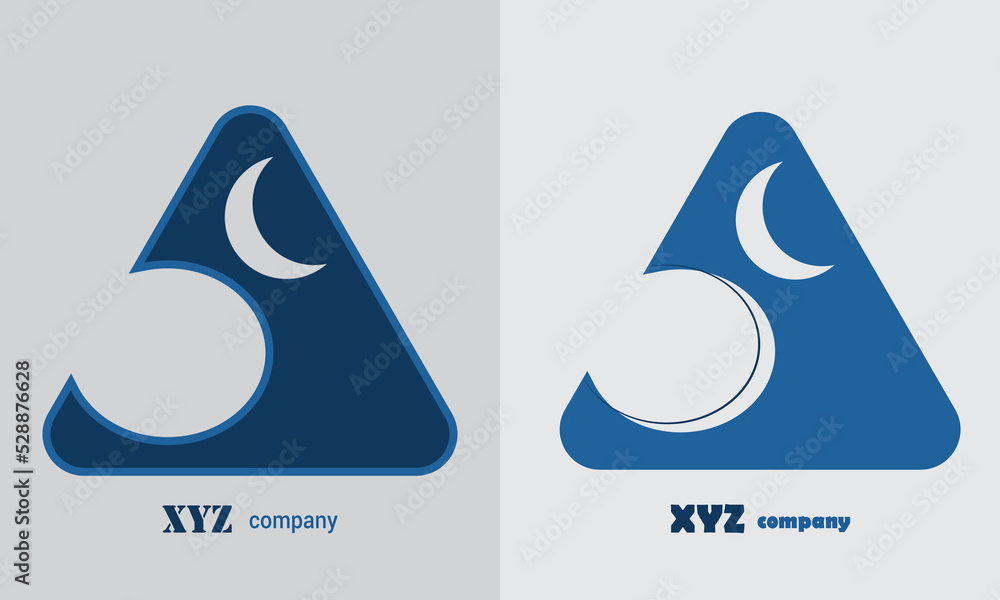 BLUE unique logo for any company. it remains company name, iconic and ...