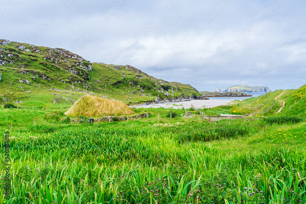 Bosta (Bostadh) Iron Age House covered with grass - Isle Of Lewis ...