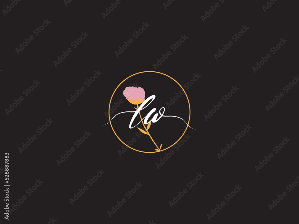 Monogram LW Logo Image, Letter Lw Signature Logo Icon Design For ...