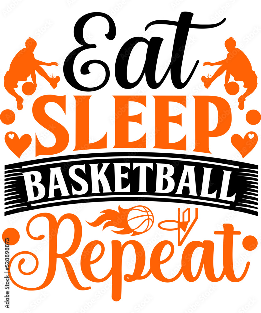 Eat sleep basketball repeat SVG, basketball, basketball SVG, basketball ...