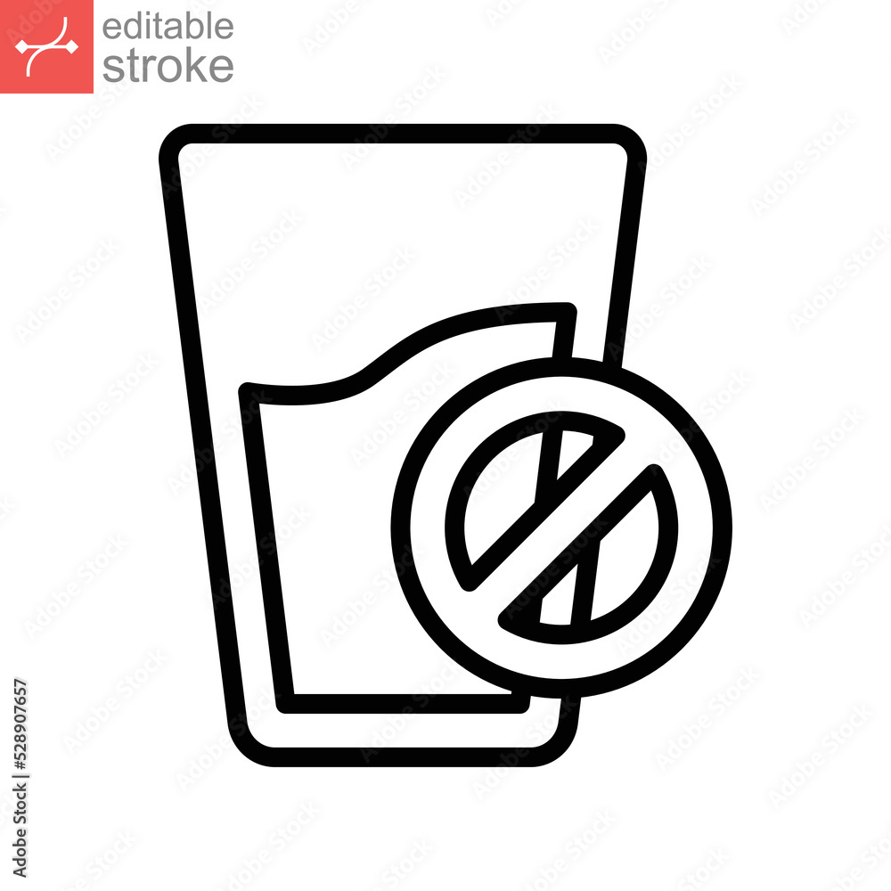 No drink warning in islamic ramadan fasting month icon. No beverage ...