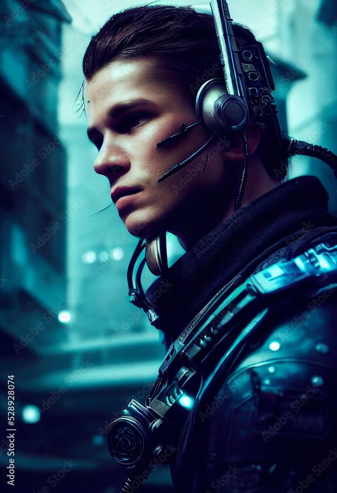 Cyberpunk Male Portrait