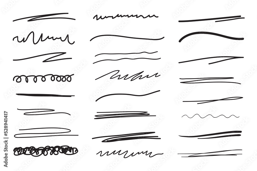 Backgrounds with array of lines. Stroke chaotic backdrops. Hand drawn ...