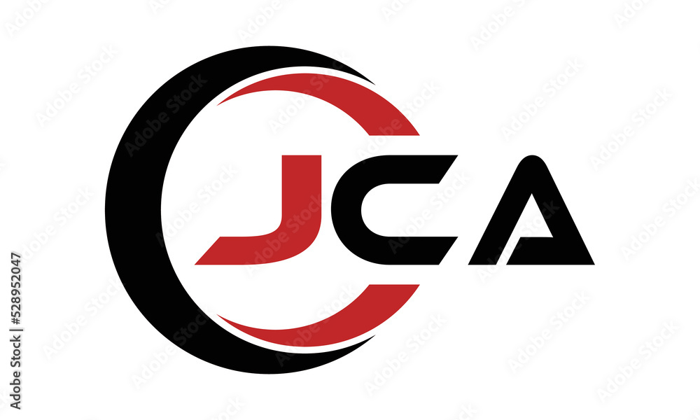 JCA three letter swoosh logo design vector template | monogram logo | abstract logo | wordmark ...