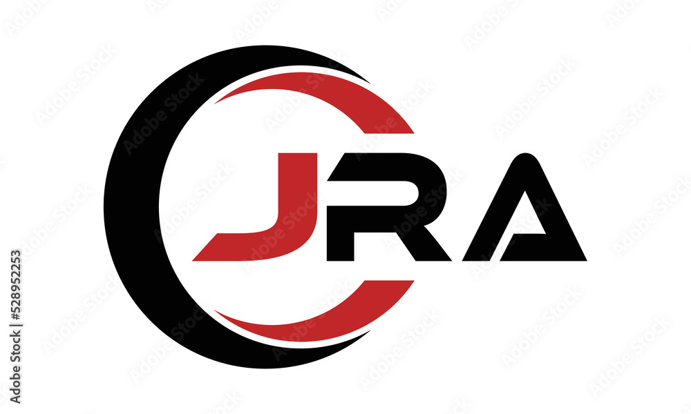JRA three letter swoosh logo design vector template | monogram logo ...