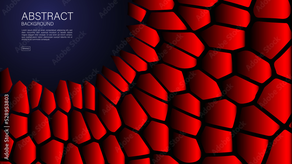 Red abstract polygon background, polygon vector, Geometric vector ...
