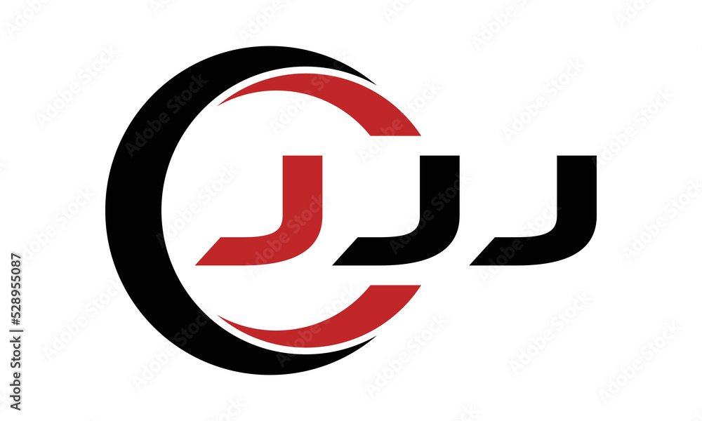 JJJ three letter swoosh logo design vector template | monogram logo ...