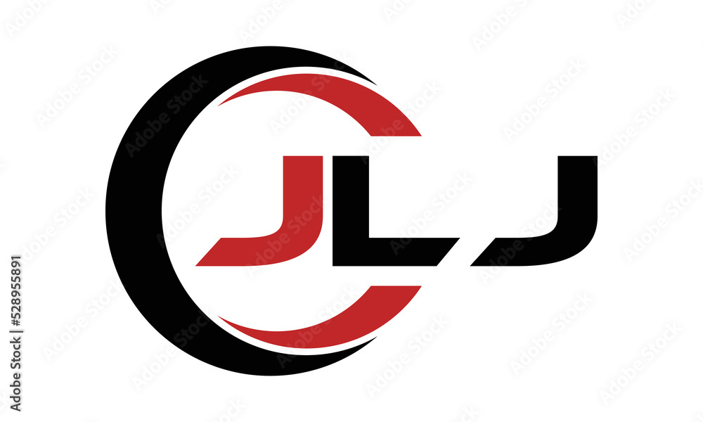 JLJ three letter swoosh logo design vector template | monogram logo ...