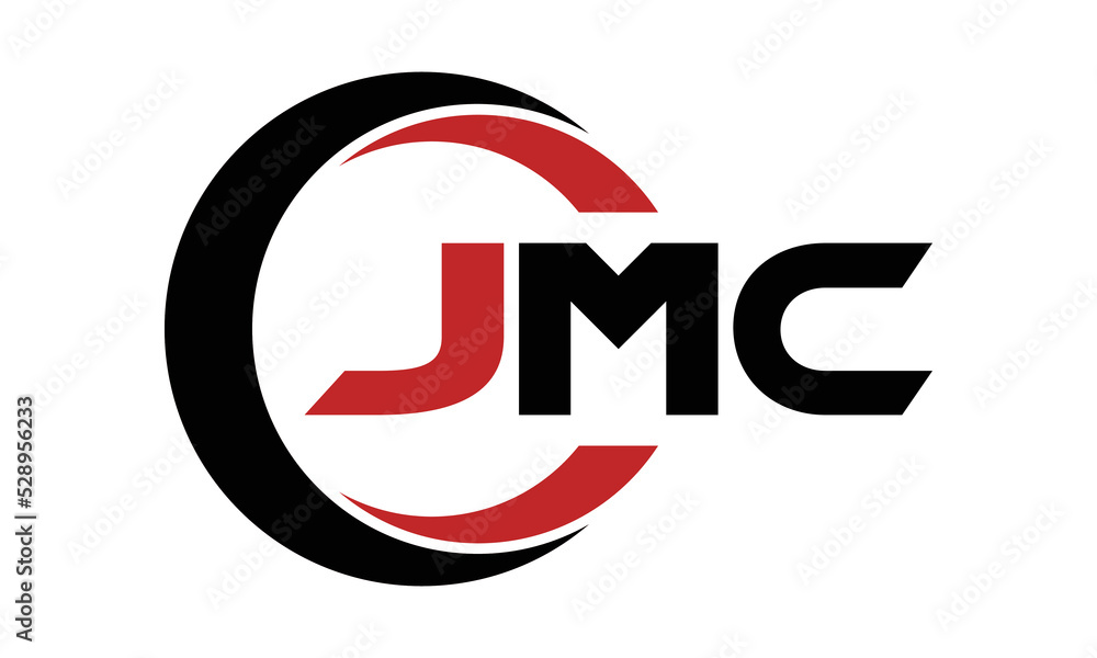 JMC three letter swoosh logo design vector template | monogram logo ...