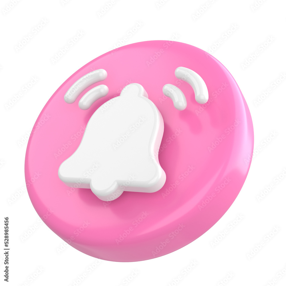 3D subscribe icon. Subscribe button. 3D element. Stock Illustration ...